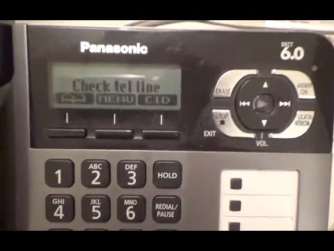 پیغام Check Tel Line در تلفن بیسیم پاناسونیک چیست؟ راهنمای آموزشی ...